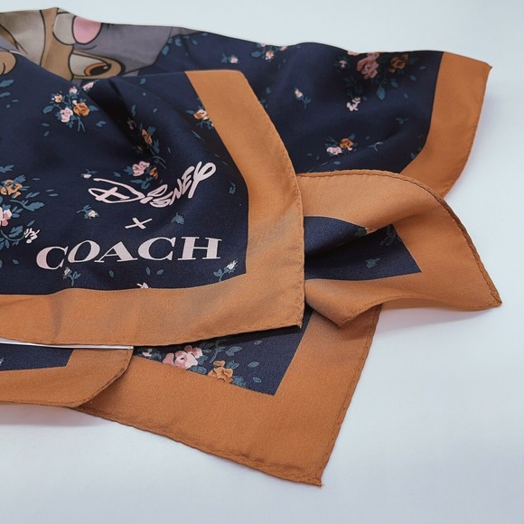 Coach | Accessories | Coach X Disney Thumper Rose Bouquet Print Silk ...